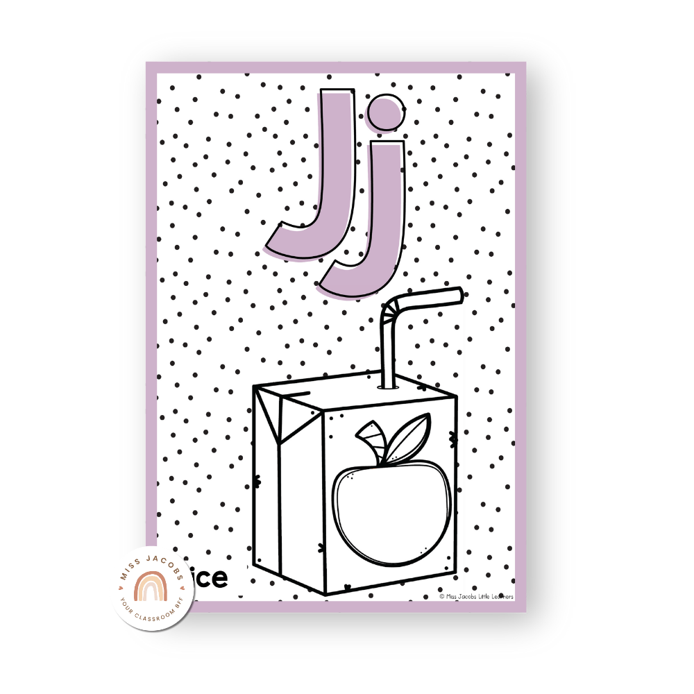 Alphabet Posters - Spotty Pastel Classroom Decor - Miss Jacobs