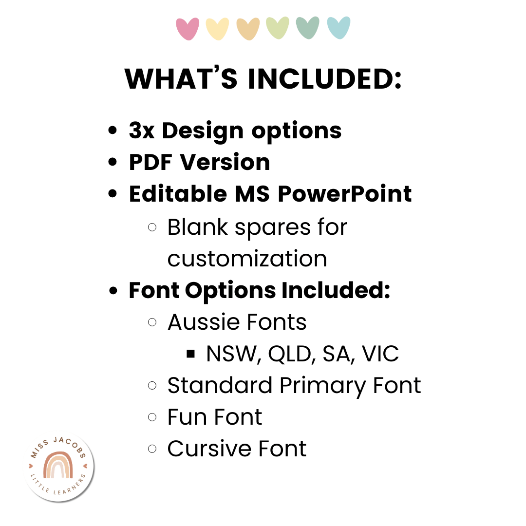 Alphabet Posters Bundle - Spotty Pastel Classroom Theme - MJLL