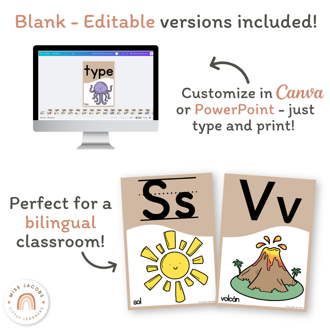 Alphabet Posters - Woodland Theme Classroom Decor - Miss Jacobs – Miss ...