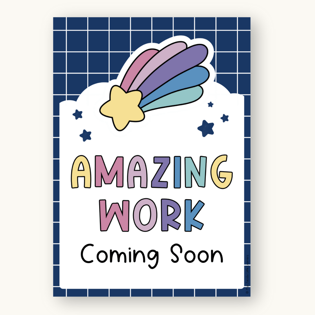 Amazing Work Coming Soon Posters - Dreamy Space - MJLL – Miss Jacobs ...