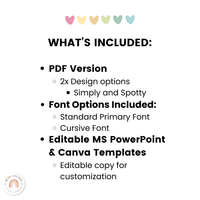 ASL Alphabet Posters - American Sign Language - Spotty Pastel - MJLL