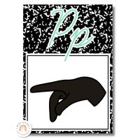 ASL Alphabet Posters - American Sign Language - Cutesy Theme - MJLL