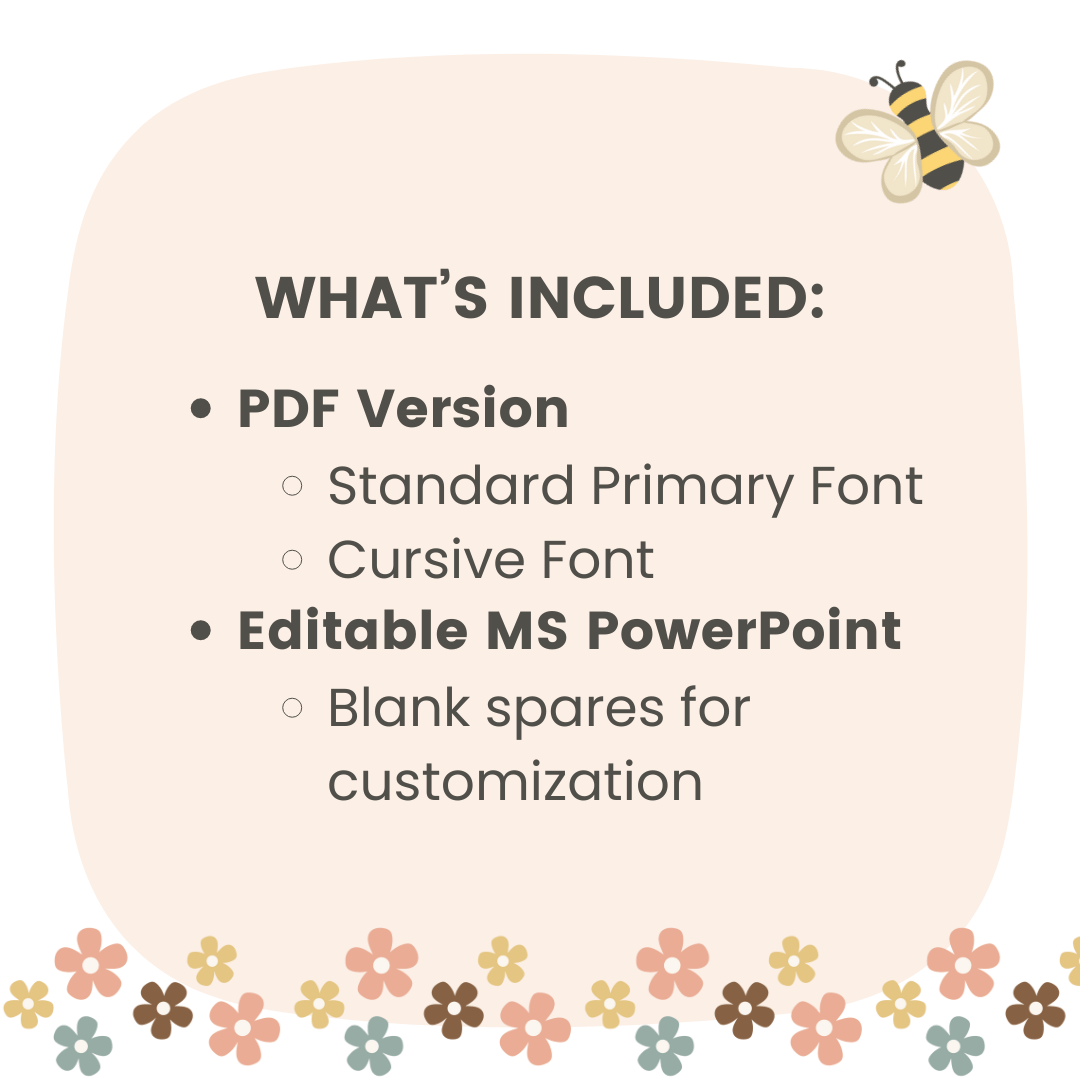 ASL Alphabet Posters - American Sign Language - Daisy Gingham Neutrals