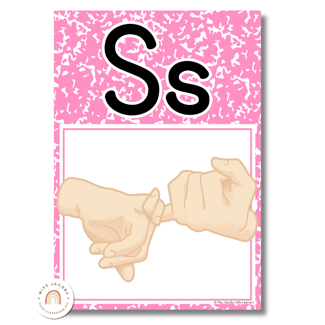 Auslan Alphabet Posters - Australian Sign Language - Cutesy - MJLL ...