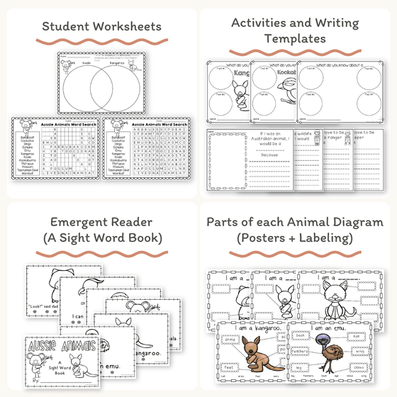 Australian Animals Unit - Australian Curriculum - MJLL – Miss Jacobs ...