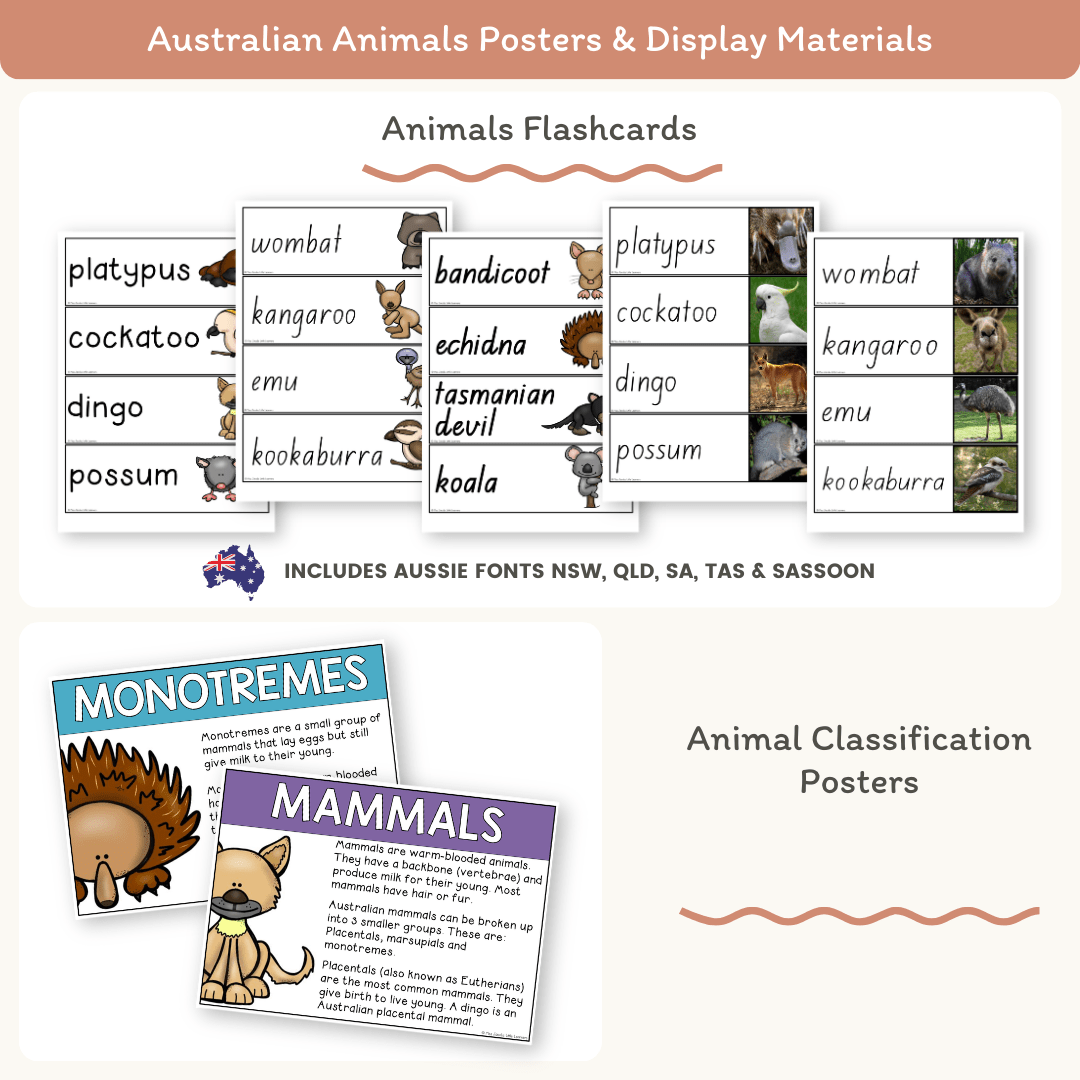 Australian Animals Unit - Australian Curriculum - MJLL – Miss Jacobs ...