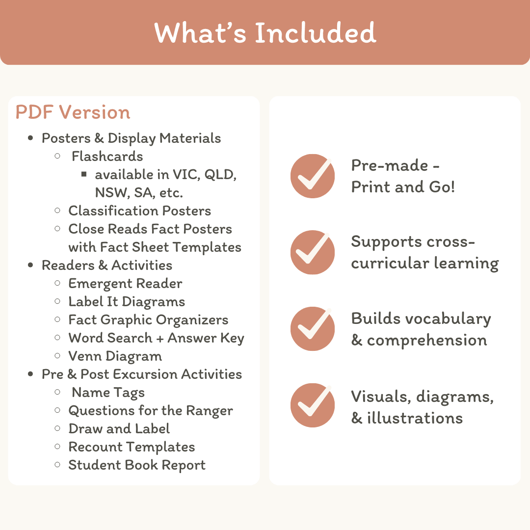 Australian Animals Unit - Australian Curriculum - MJLL – Miss Jacobs ...
