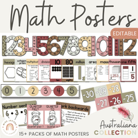 Australiana Math Posters Decor - Miss Jacobs Little Learners