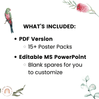 Australiana Math Posters Decor - Miss Jacobs Little Learners