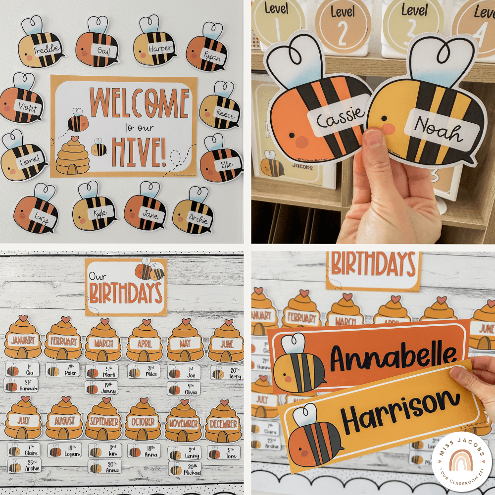 Bee Hive Theme Classroom Essentials Decor Pack - Miss Jacobs – Miss ...