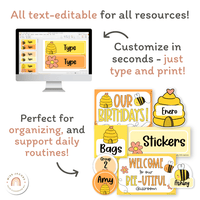 Bee Hive Theme Classroom Essentials Decor Pack - Miss Jacobs – Miss ...