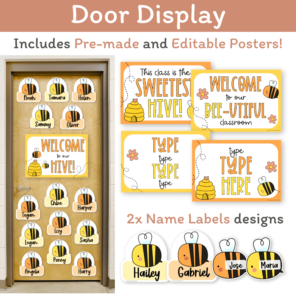 Bee Hive Theme Classroom Essentials Decor Pack - Miss Jacobs – Miss ...
