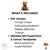 Behavior Clip Chart - Woodland Theme Classroom Decor - MJLL – Miss ...