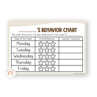 Behavior Clip Chart - Woodland Theme Classroom Decor - MJLL – Miss ...
