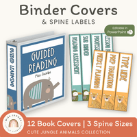 Binder Covers and Spines | Cute Jungle Animals – Miss Jacobs Little ...