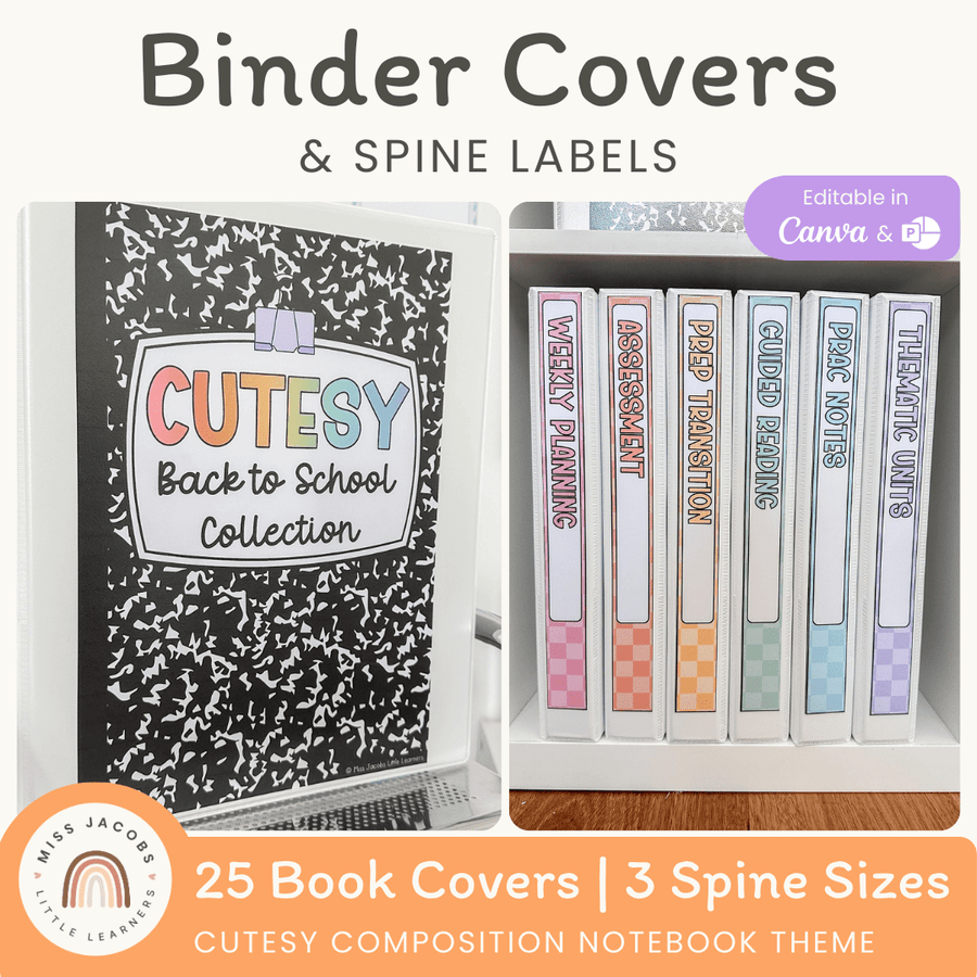 Teacher Binder Covers – Miss Jacobs Little Learners