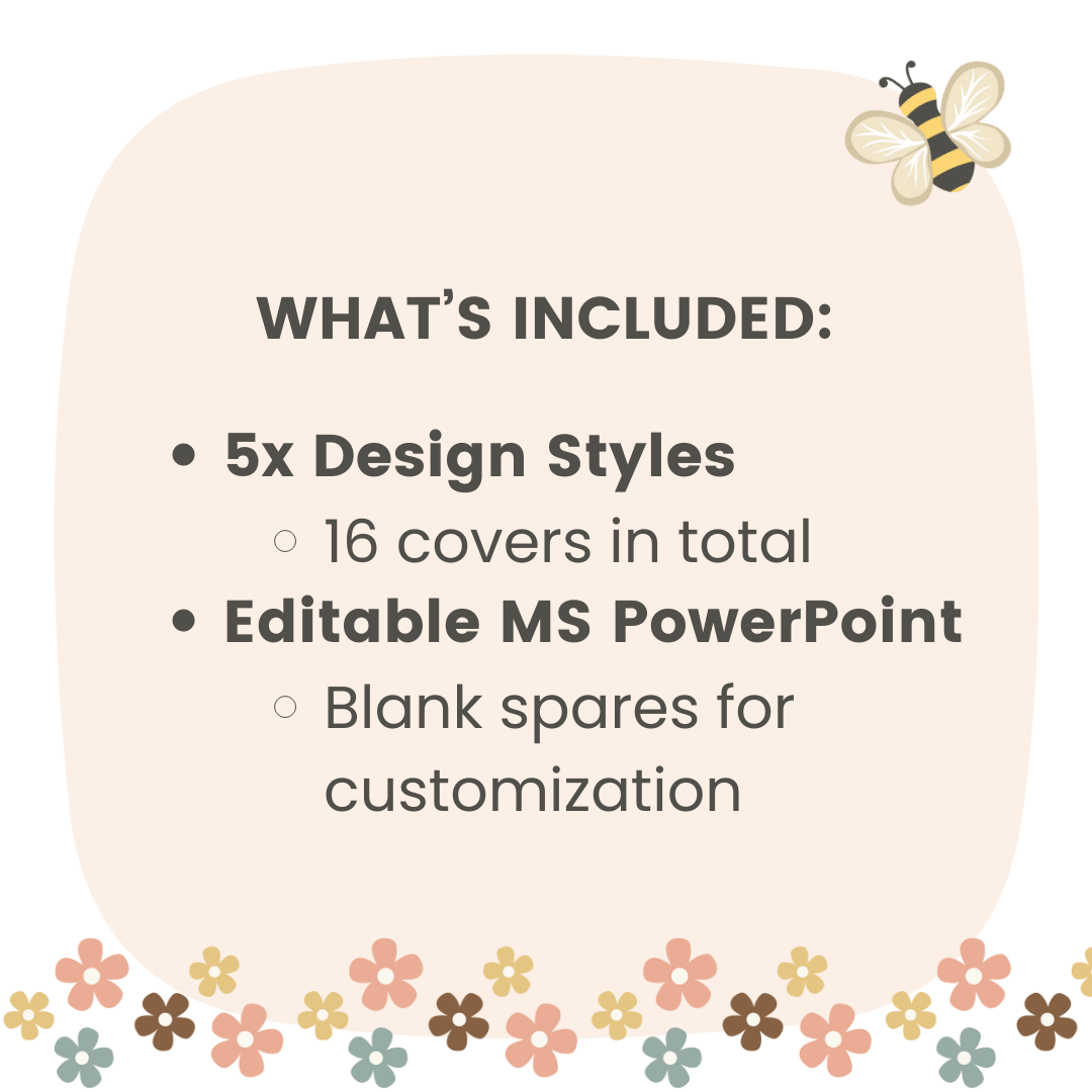 Binder Covers and Spines | Daisy Gingham Neutrals