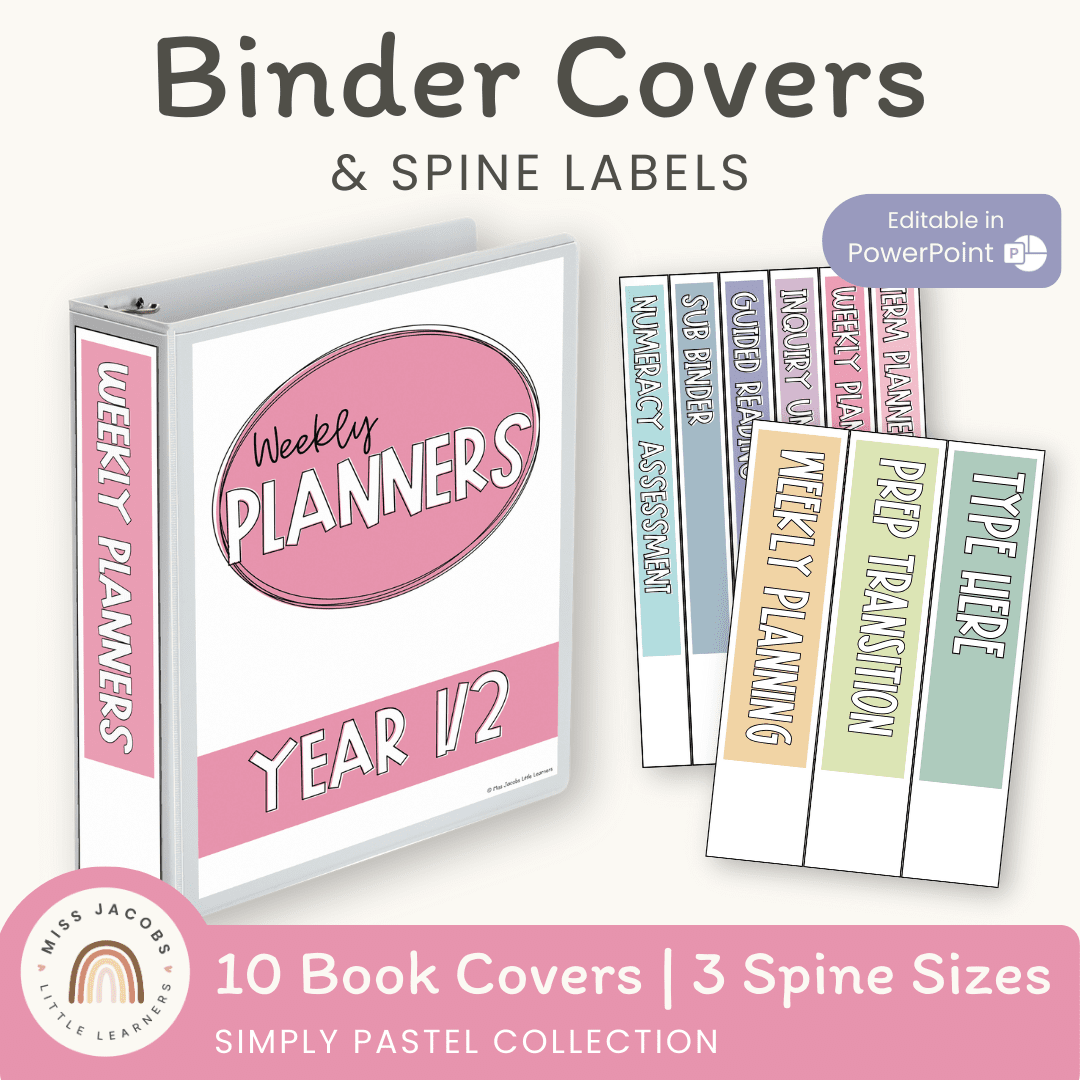 Teacher Binder Covers – Miss Jacobs Little Learners