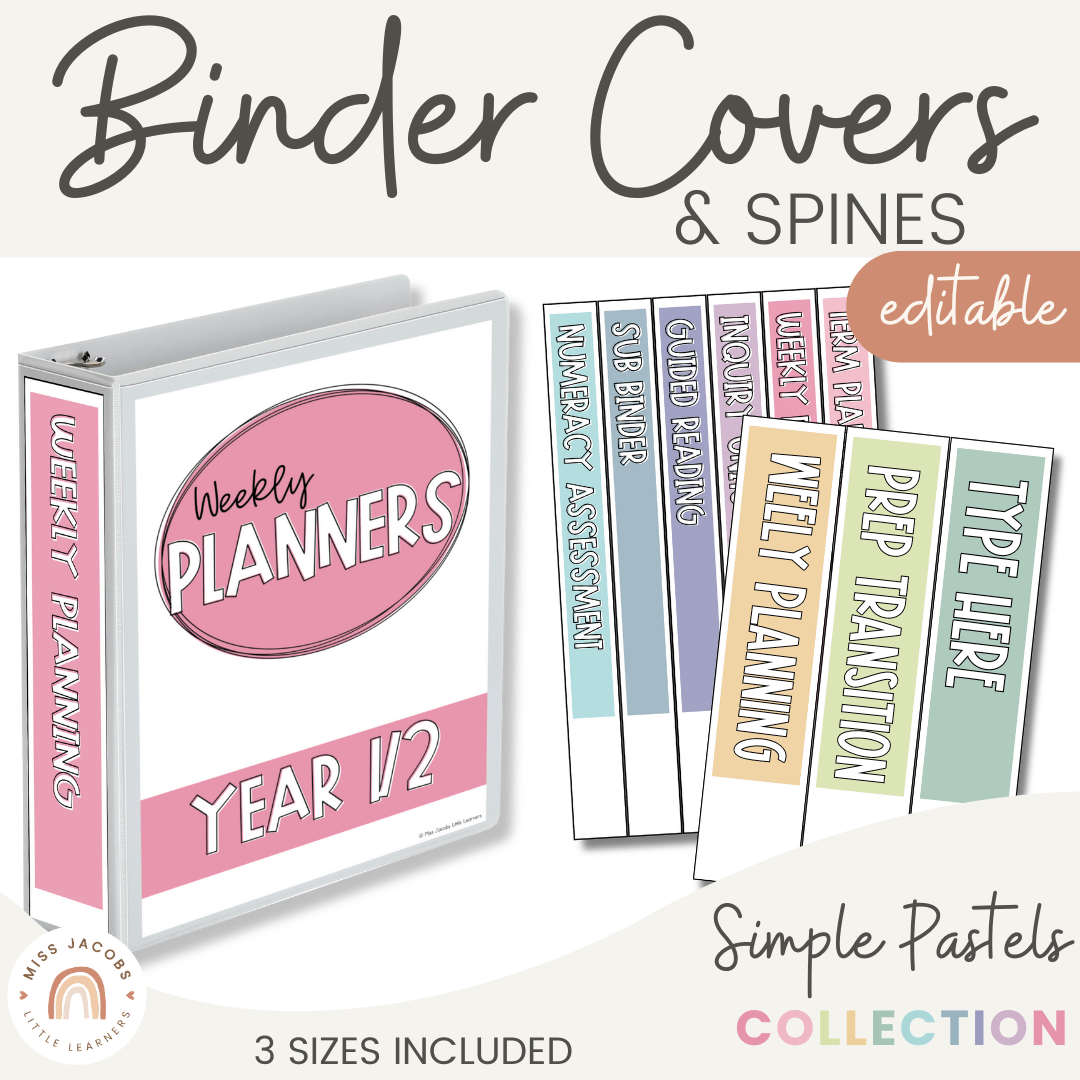 Teacher Binder Covers - Miss Jacobs Little Learners