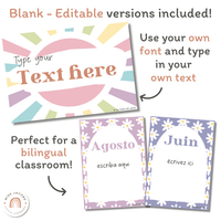Birthday Display | Daisy Gingham Pastels – Miss Jacobs Little Learners