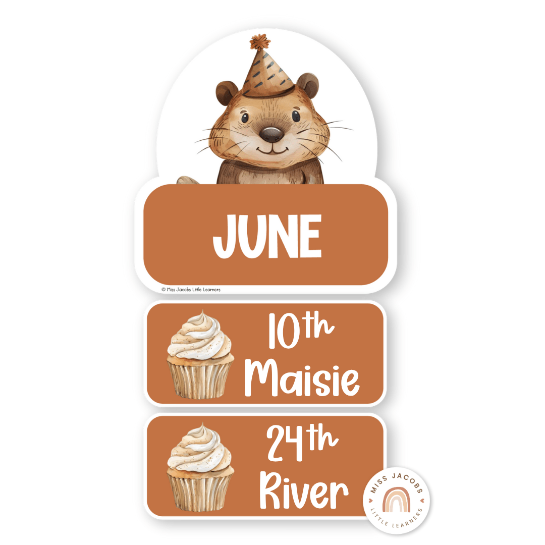 Birthday Display - Woodland Theme Classroom Decor - Miss Jacobs