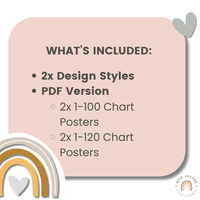 Hundreds Chart - Boho Neutrals Classroom Theme - Miss Jacobs