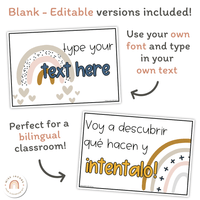 Growth Mindset Posters - Boho Rainbow Neutrals Classroom Theme - MJLL ...
