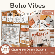 Boho Vibes Classroom Decor - Modern Bohemian Theme - MJLL – Miss Jacobs ...
