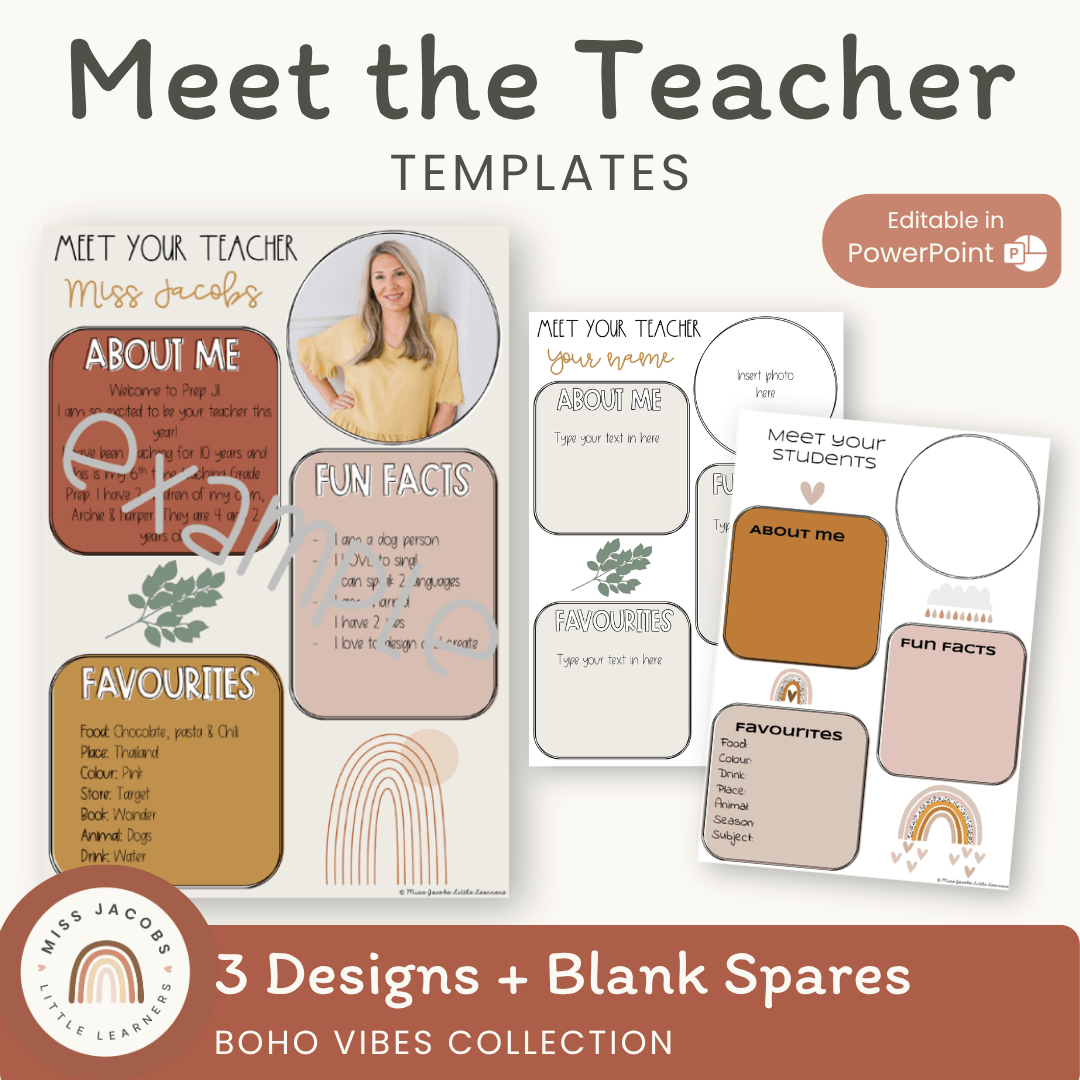 Meet the Teacher Template – Miss Jacobs Little Learners