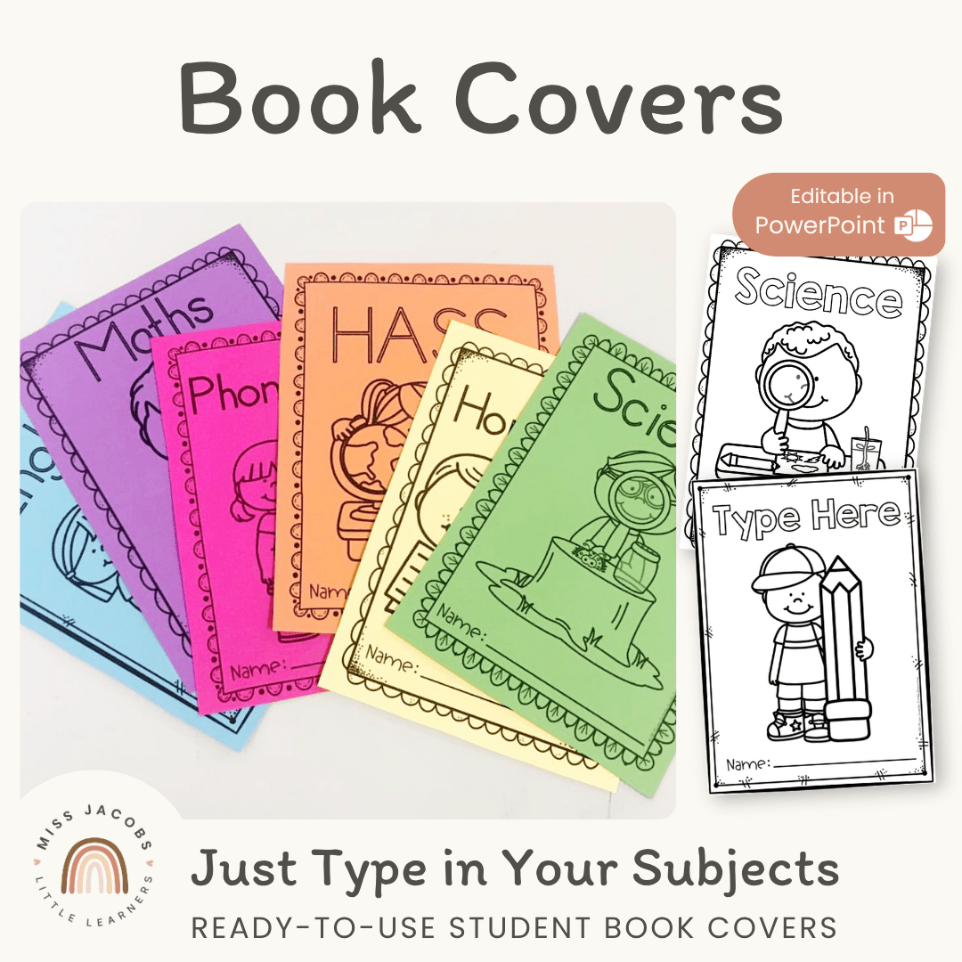 Book Covers | Editable – Miss Jacobs Little Learners