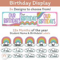 Bright Rainbow Theme Classroom Essentials Decor Pack - Miss Jacobs