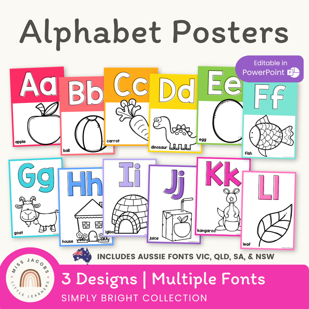 Alphabet Poster – Page 2 – Miss Jacobs Little Learners