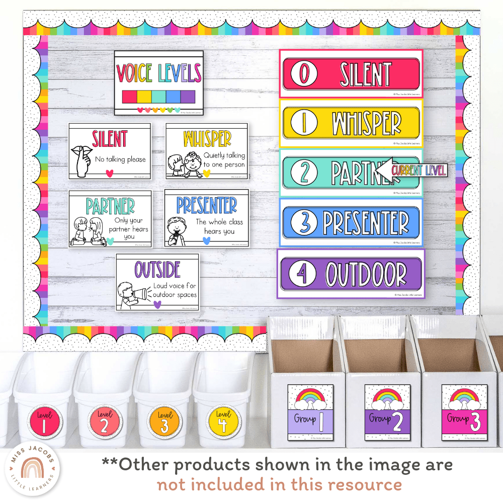 Classroom Voice and Noise Levels Display | Simple Brights – Miss Jacobs ...