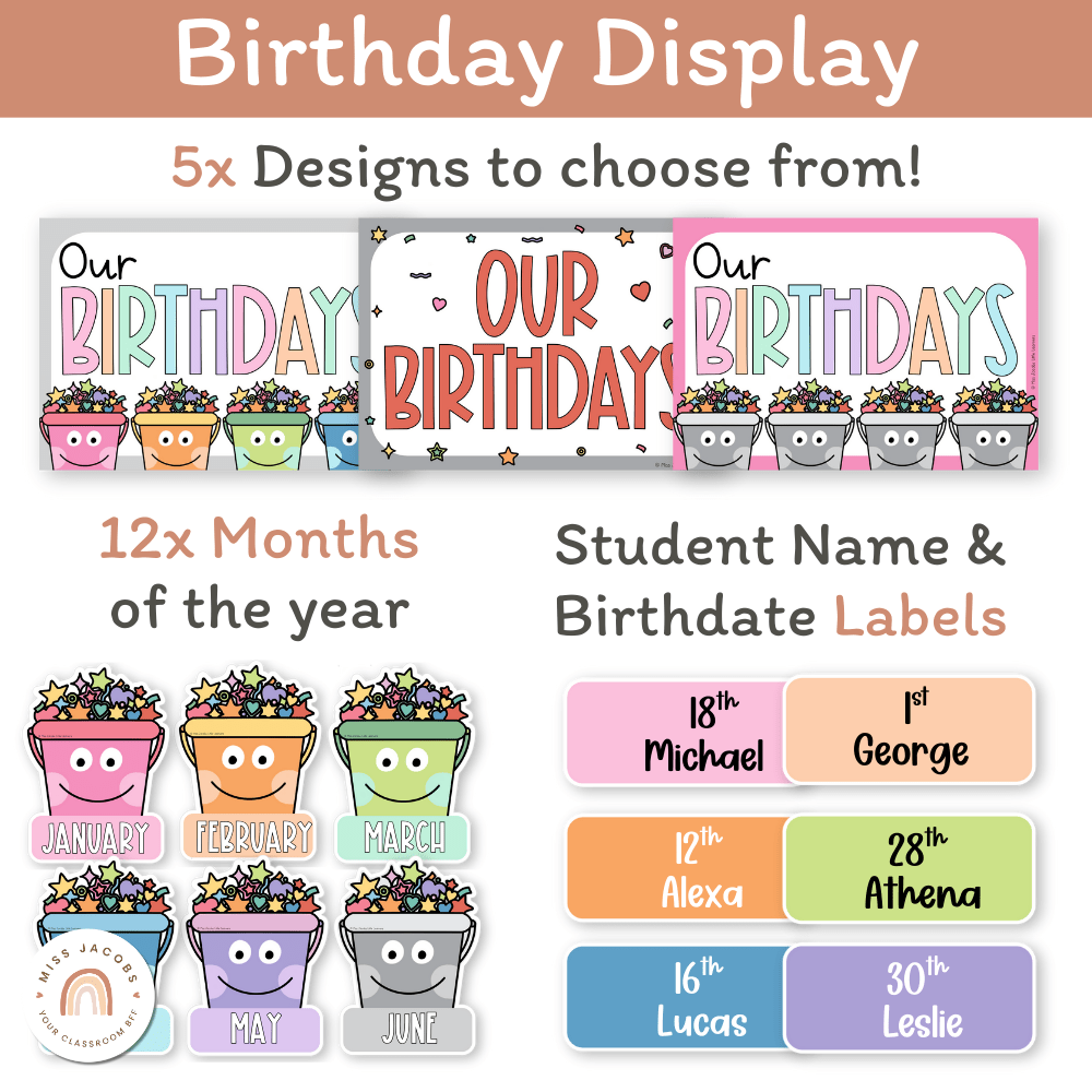 Bucket Filler Theme Classroom Essentials Decor Pack - Miss Jacobs ...
