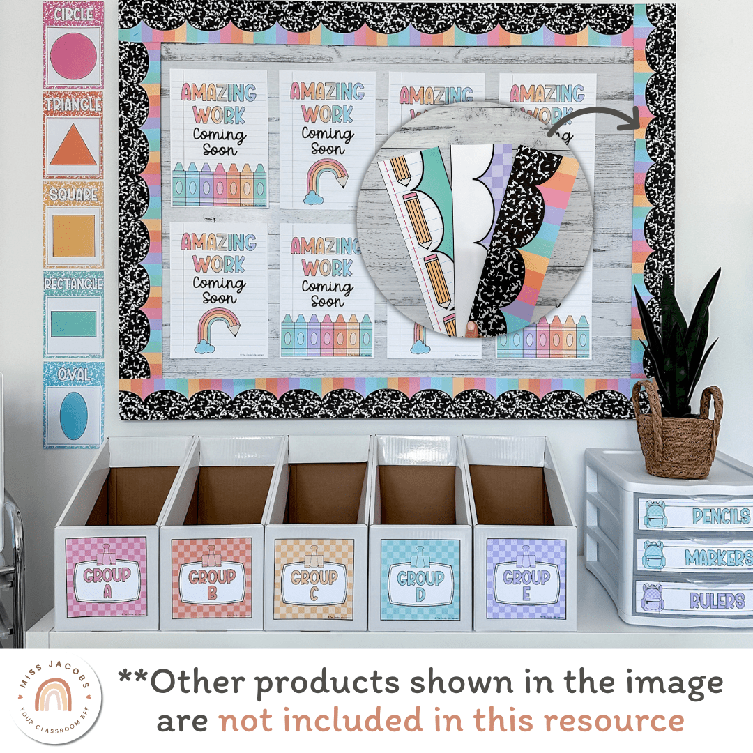 Bulletin Board Borders - Cutesy Classroom Theme - Miss Jacobs