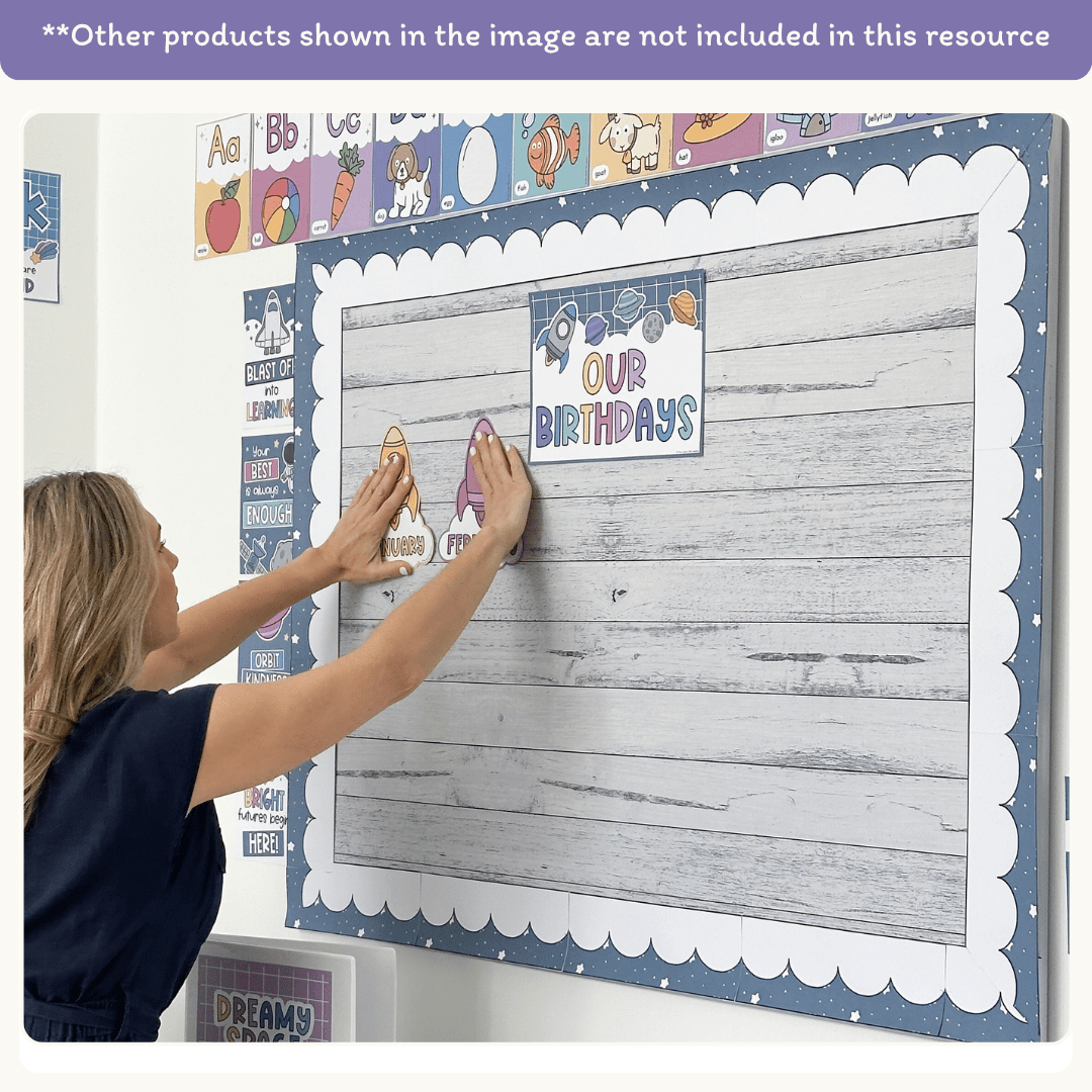 Bulletin Board Borders - Dreamy Space Classroom Decor - MJLL – Miss ...