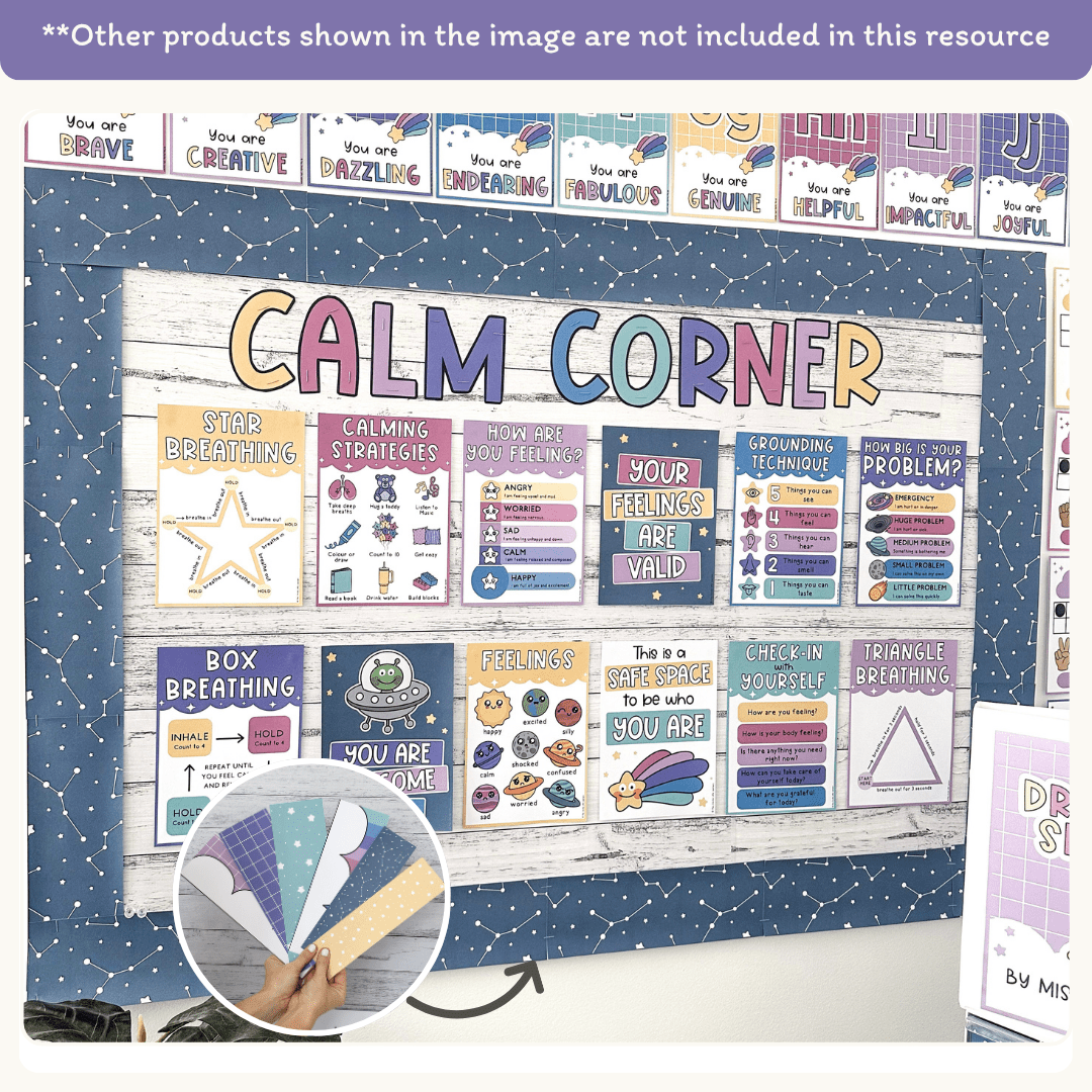 Bulletin Board Borders - Dreamy Space Classroom Decor - MJLL – Miss ...