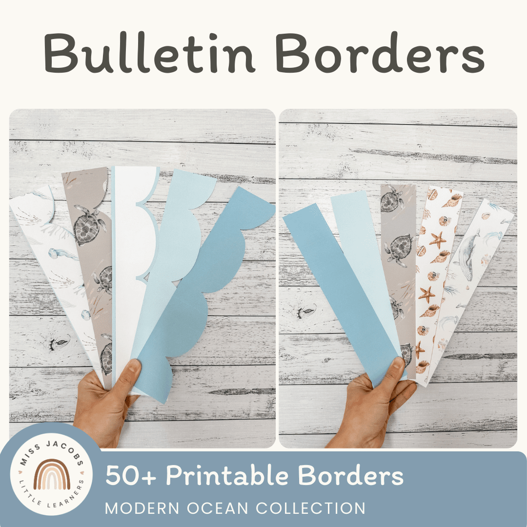 Blue Borders For Bulletin Board
