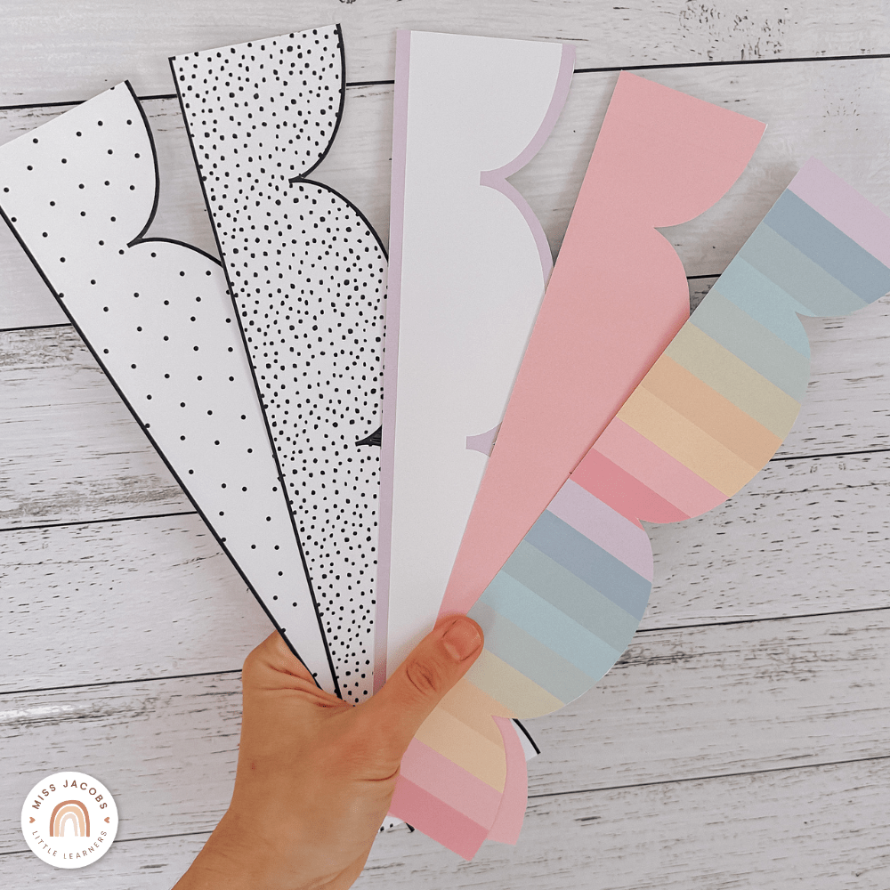 Bulletin Board Borders - Spotty Pastel Theme - Miss Jacobs