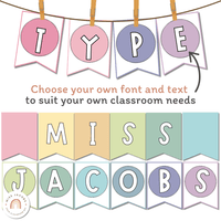 Bulletin Board Bunting | Simple Pastels – Miss Jacobs Little Learners