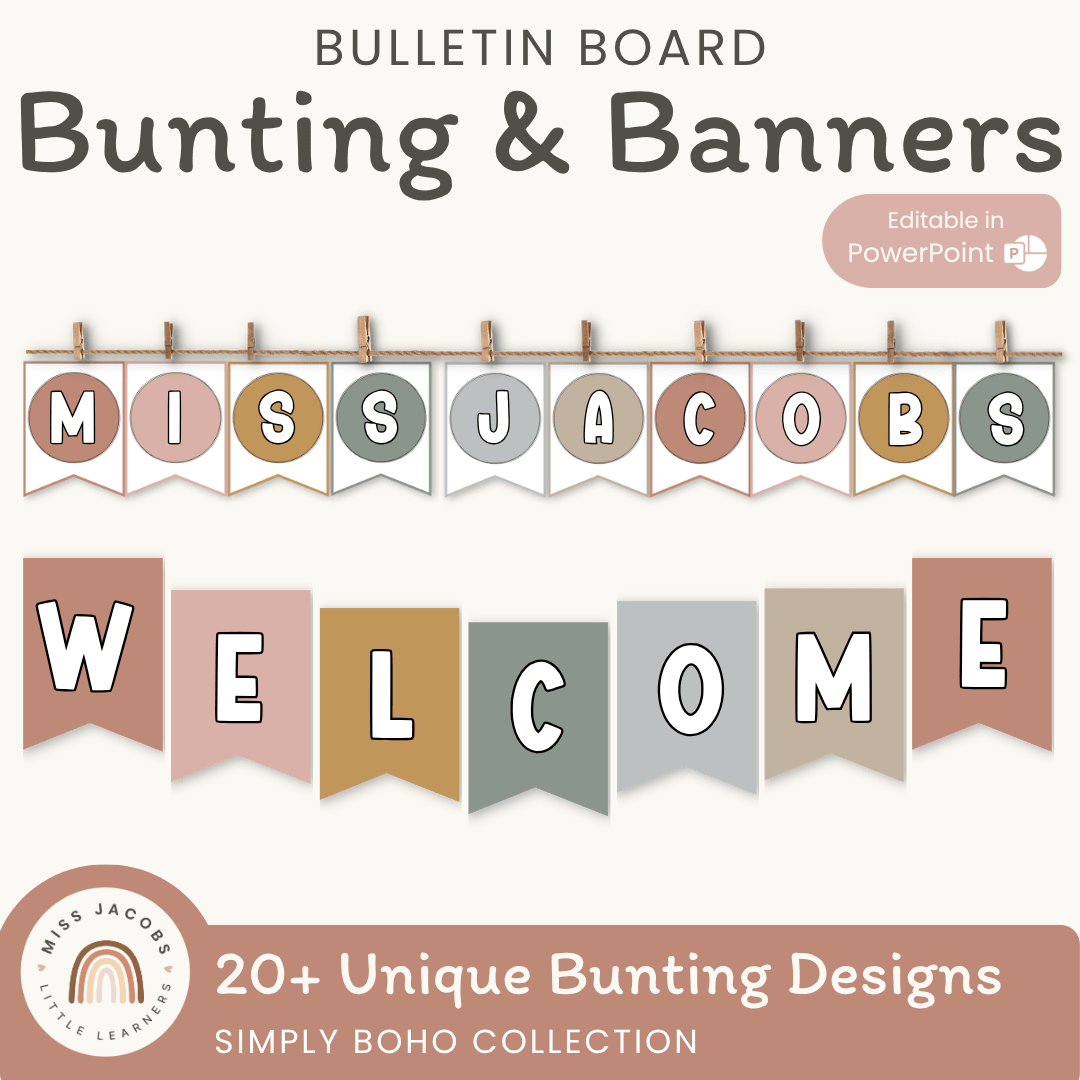 Bunting & Lettering Packs – Page 4 – Miss Jacobs Little Learners