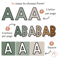 Bulletin Board Lettering Pack | Modern Jungle