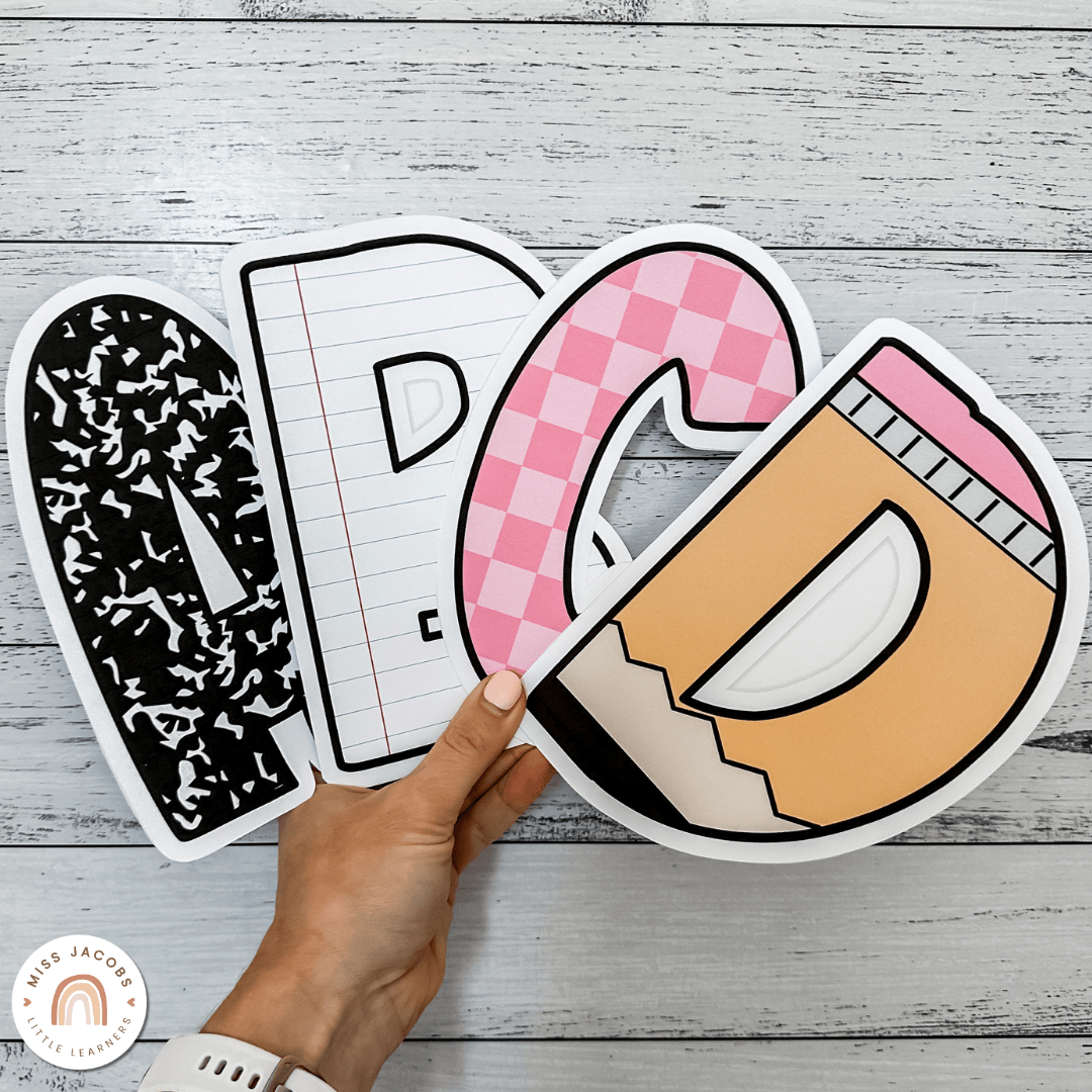 Bulletin Board Letters - Cutesy Classroom Theme - Miss Jacobs