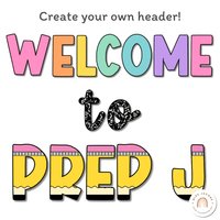 Bulletin Board Letters - Cutesy Classroom Theme - Miss Jacobs