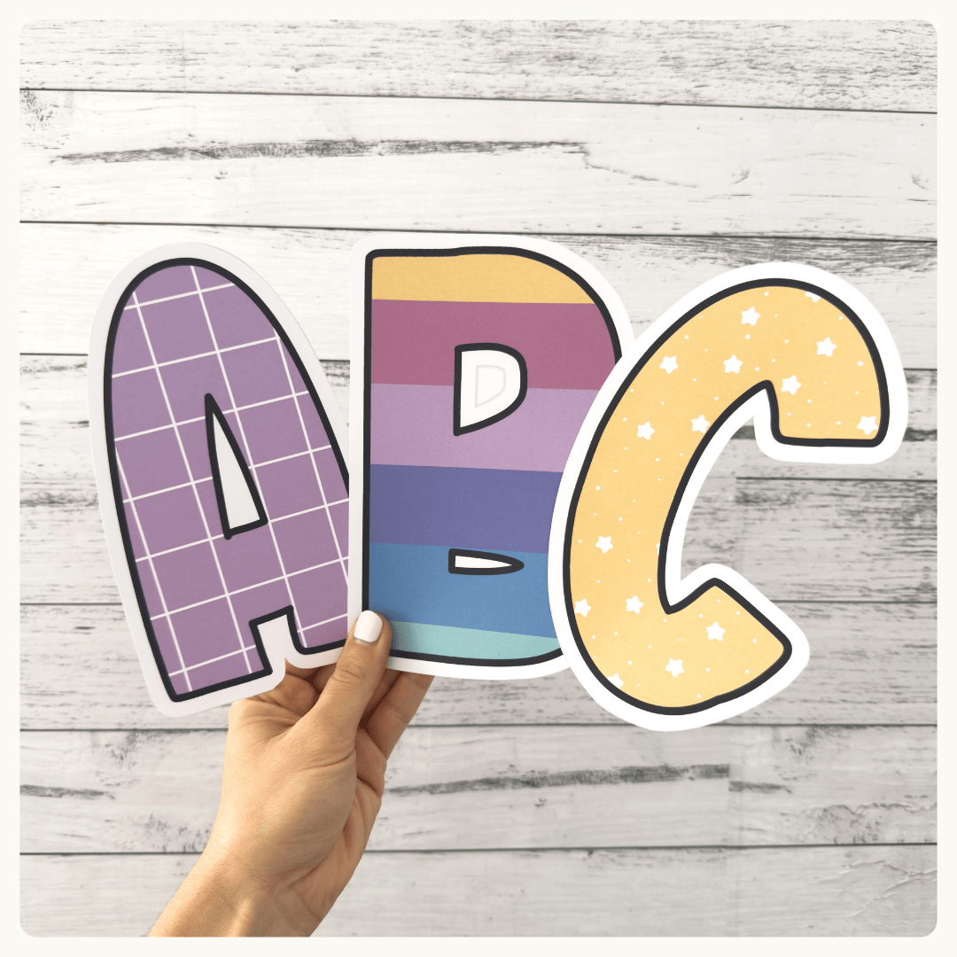 Bulletin Board Letters - Dreamy Space Theme Classroom Decor – Miss ...