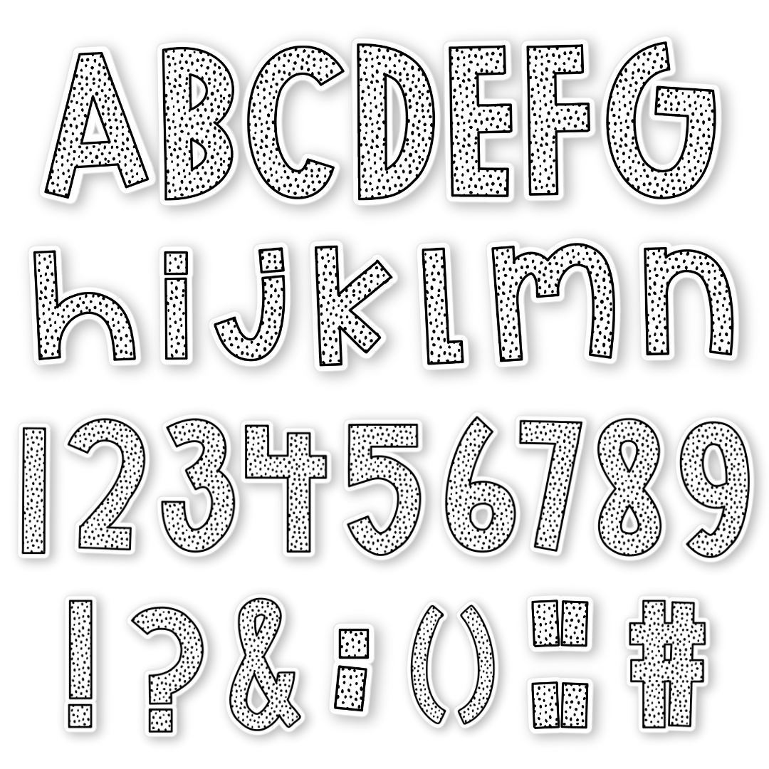 Bulletin Board Letters - Ombre Neutrals Theme - Miss Jacobs