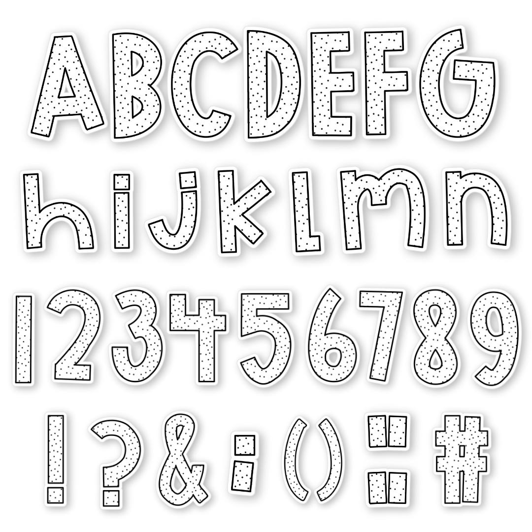 Bulletin Board Letters - Ombre Neutrals Theme - Miss Jacobs