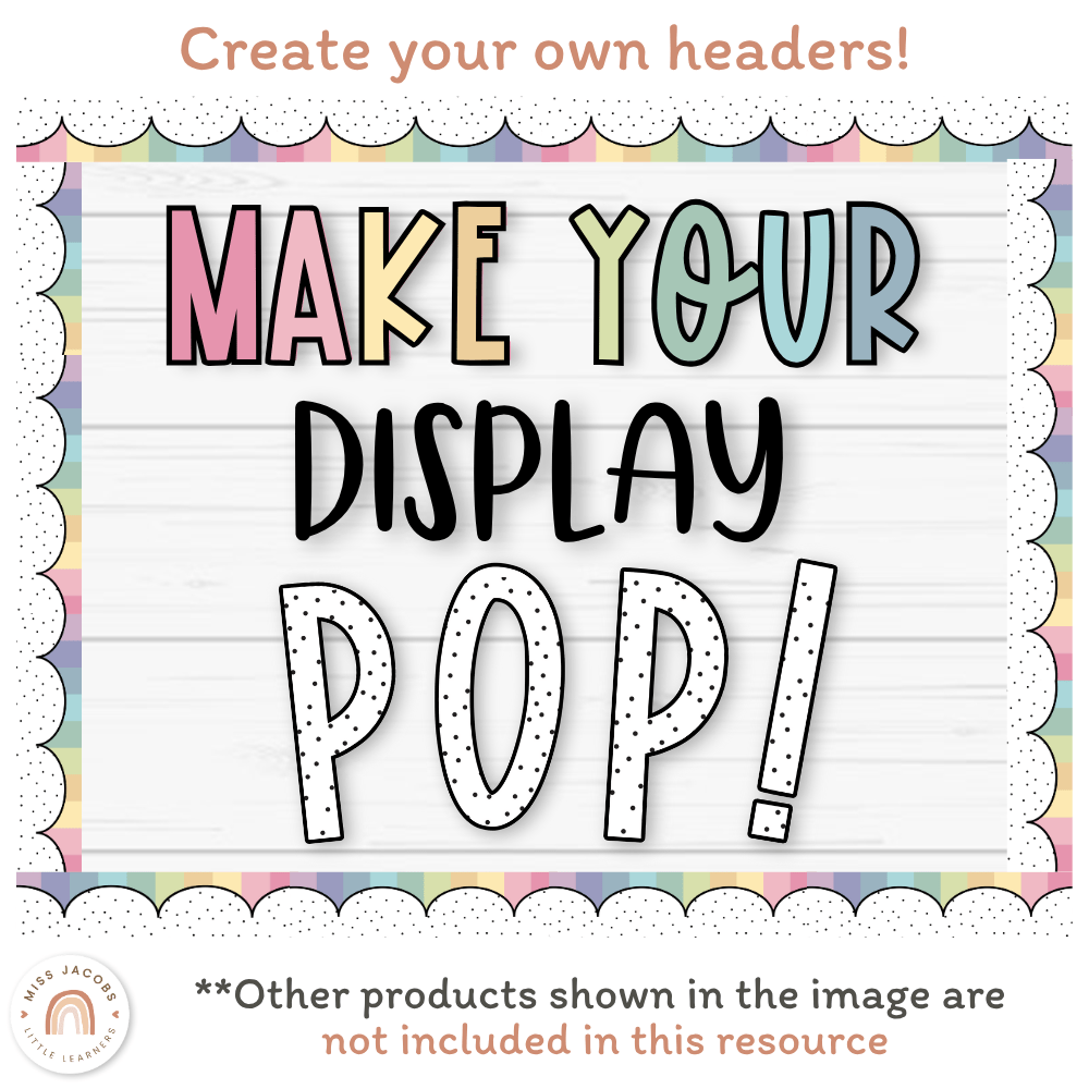 Simply Pastel Classroom Decor Theme - Miss Jacobs Little Learners