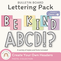 Bulletin Board Letters - Pastel Theme - Miss Jacobs – Miss Jacobs ...