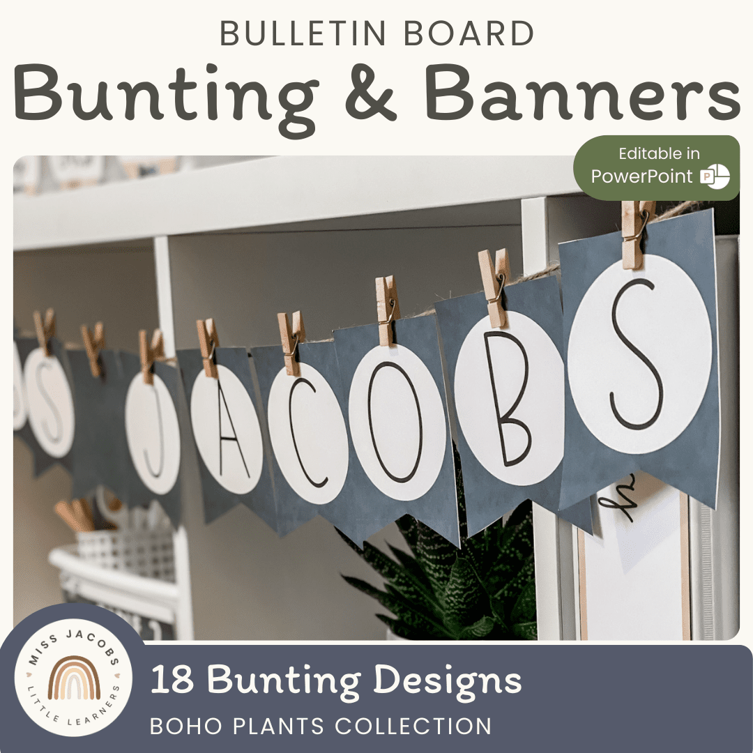 Boho Plants Classroom Decor – Miss Jacobs Little Learners